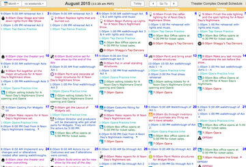 Screenshots & Live Sample Calendars | Keep&Share