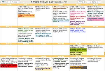 Screenshots & Live Sample Calendars | Keep&Share