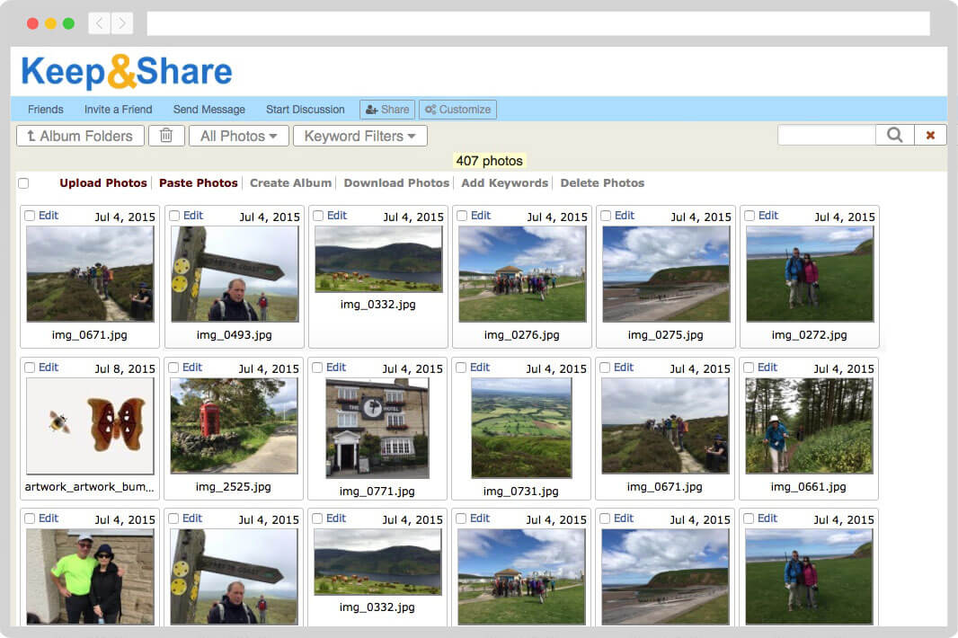 Secure Online Photo & Photo Album Sharing | KeepandShare